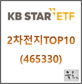 KBSTAR 2차전지TOP10 분석(VS KODEX, TIGER 2차전지)